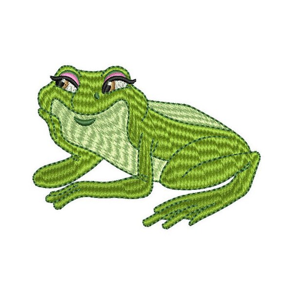 Frog Embroidery - Etsy