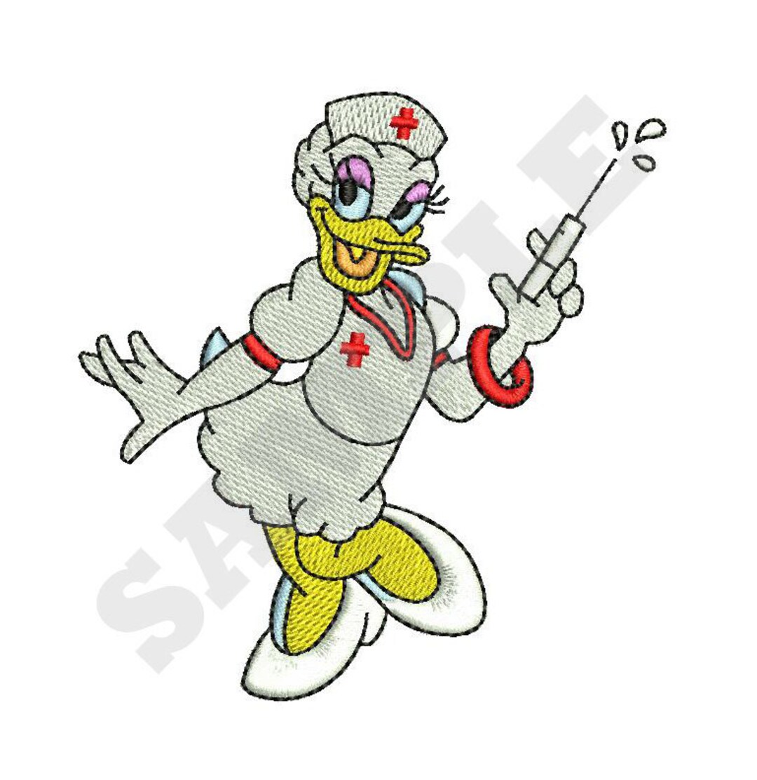 Nurse Daisy Machine Embroidery Design - Etsy