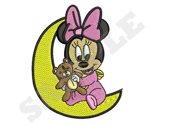 Embroidery Digital Pattern Baby Minnie Mouse - Etsy