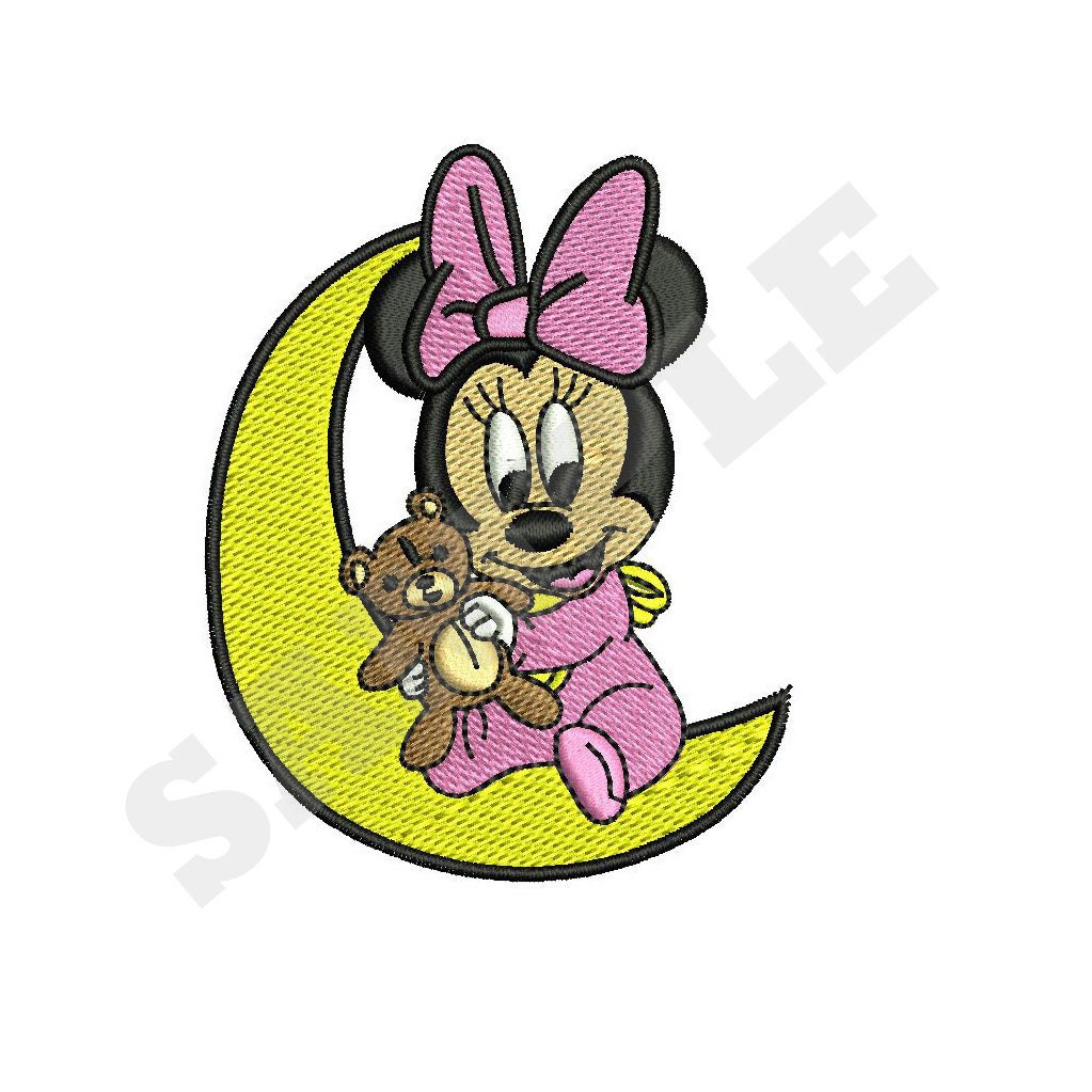 Baby Minnie Mouse Embroidery Design - Etsy