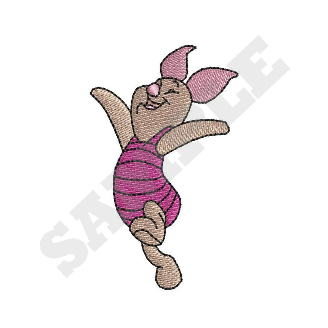 Piglet Machine Embroidery Design - Etsy