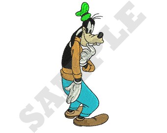 Goofy Inspired Machine Embroidery Design. 5 Sizes Feeling Goofy - Etsy