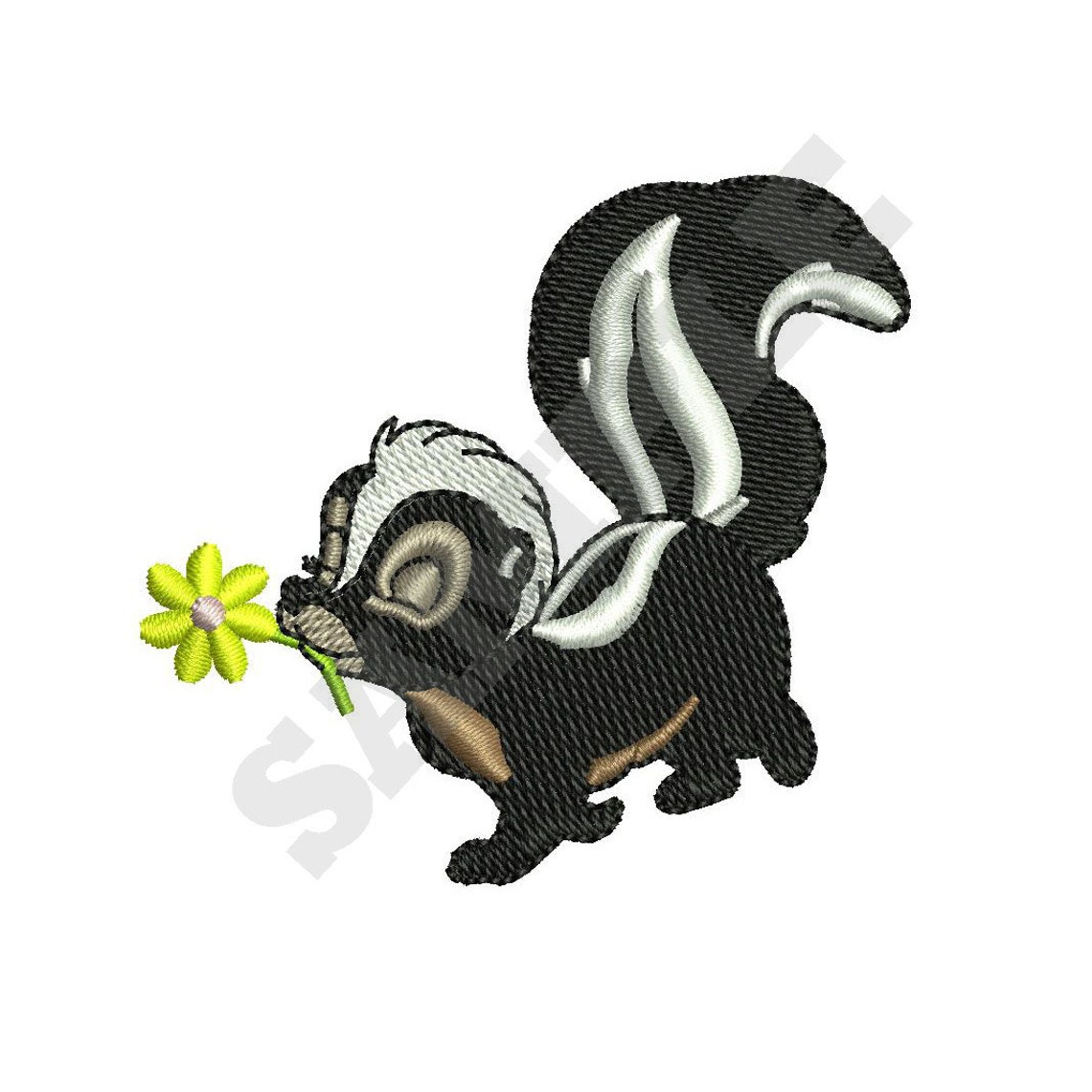 Skunk Machine Embroidery Design - Etsy Canada