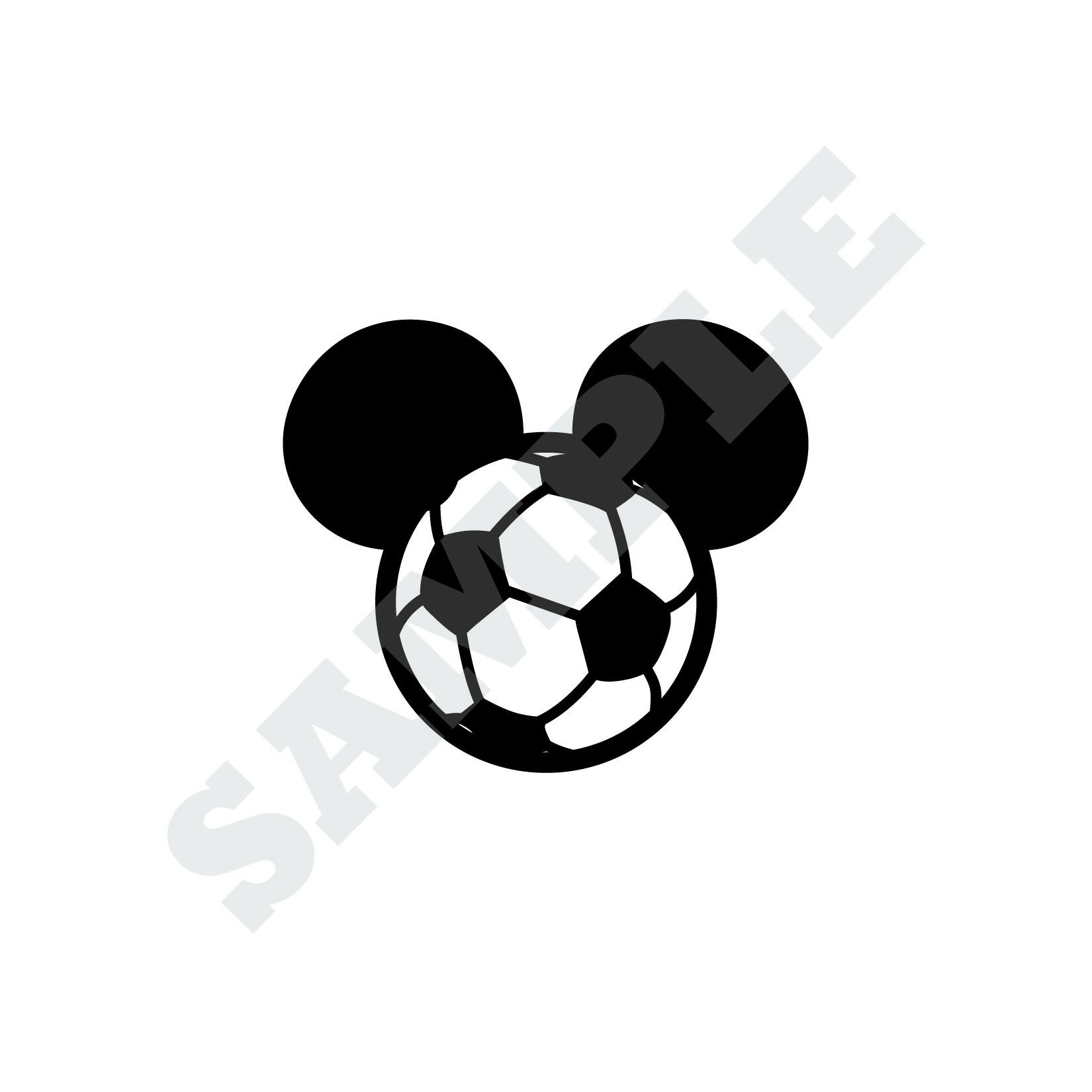 Mickey Mouse Soccer SVG Graphic Design | Etsy