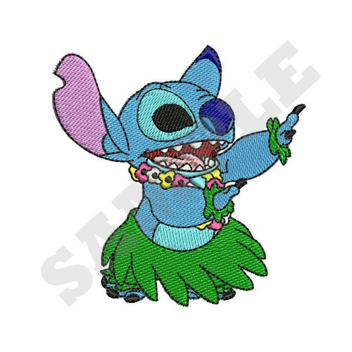 Stitch From Lilo and Stitch Sketch Digital Embroidery Machine - Etsy
