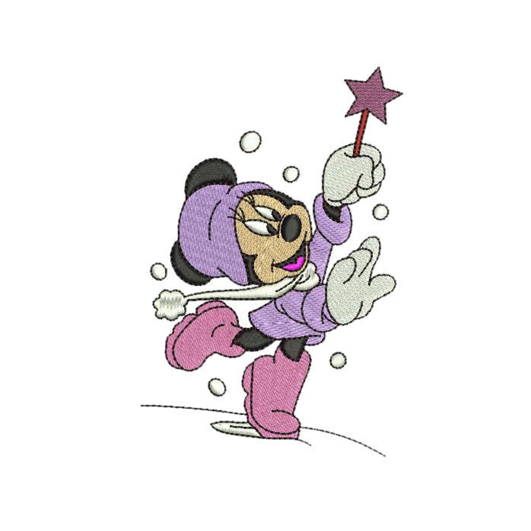 Minnie Mouse Machine Embroidery Design - Etsy