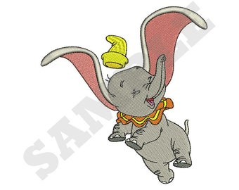 Dumbo the Flying Elephant Inspired Machine Embroidery Design. Don't ...