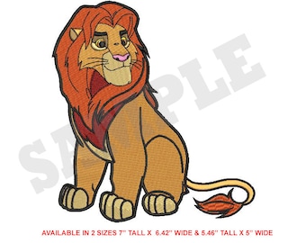 Hakuna Matata Lion King Simba, Timon, Pumba Digital Embroidery Machine ...