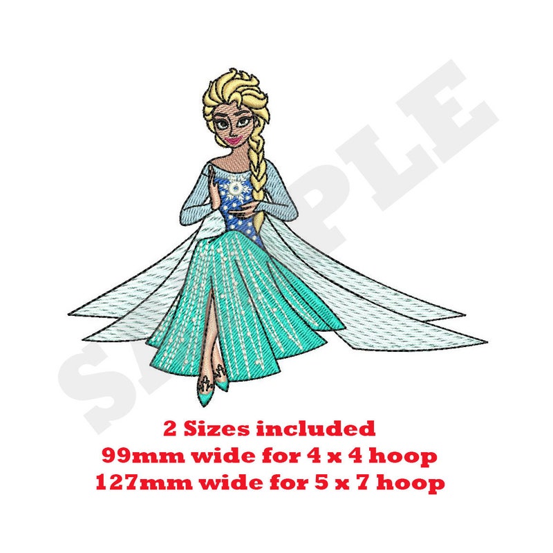 Elsa Embroidery - Etsy