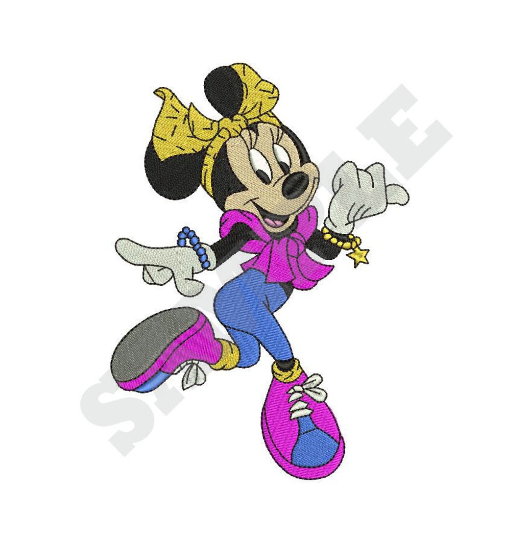Large Minnie Mouse Machine Embroidery Design - Etsy