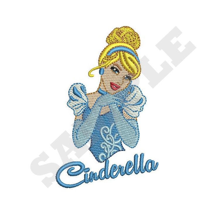 Cinderella Embroidery Design - Etsy