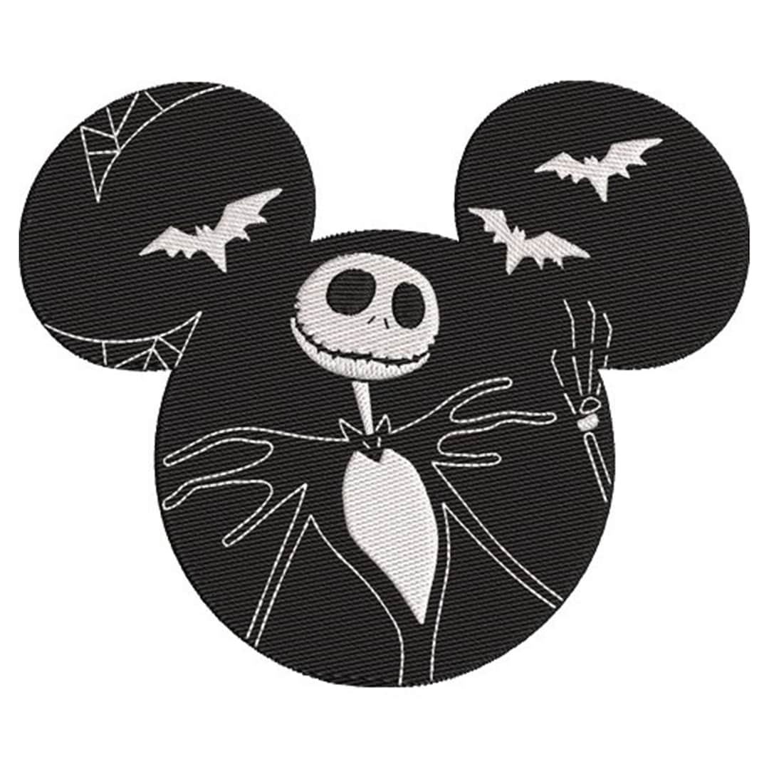 Halloween Mickey Jack Skellington Machine Embroidery Design, Disney ...