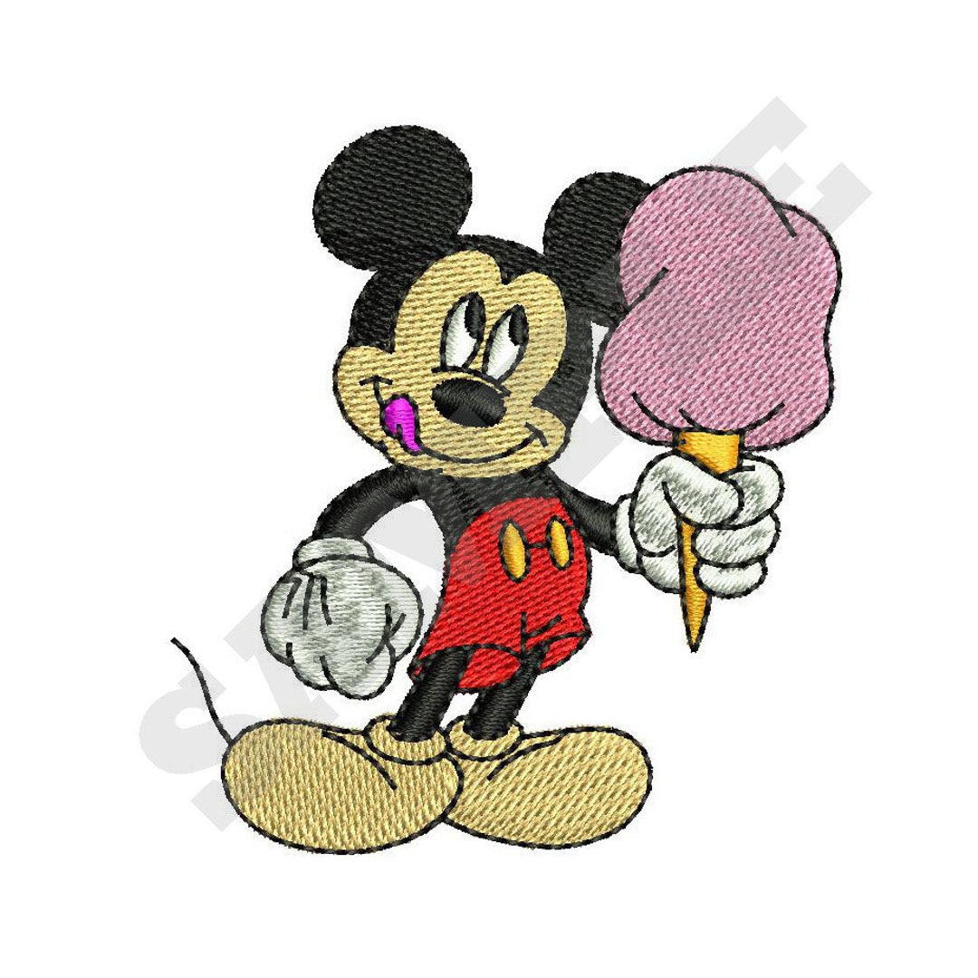 Mickey Mouse Cotton Candy Machine Embroidery Design - Etsy