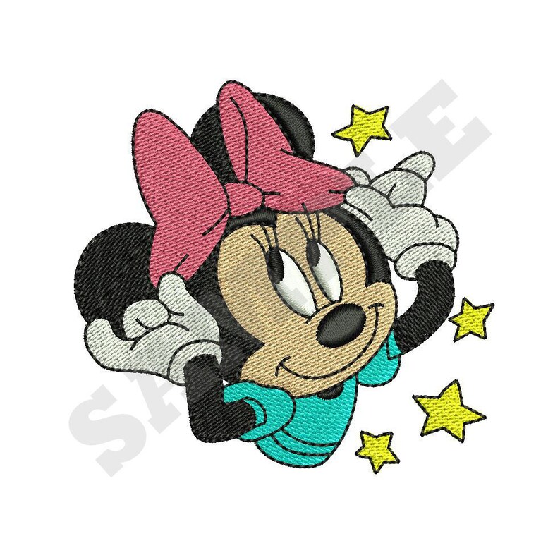 Minnie Mouse Machine Embroidery Design | Etsy