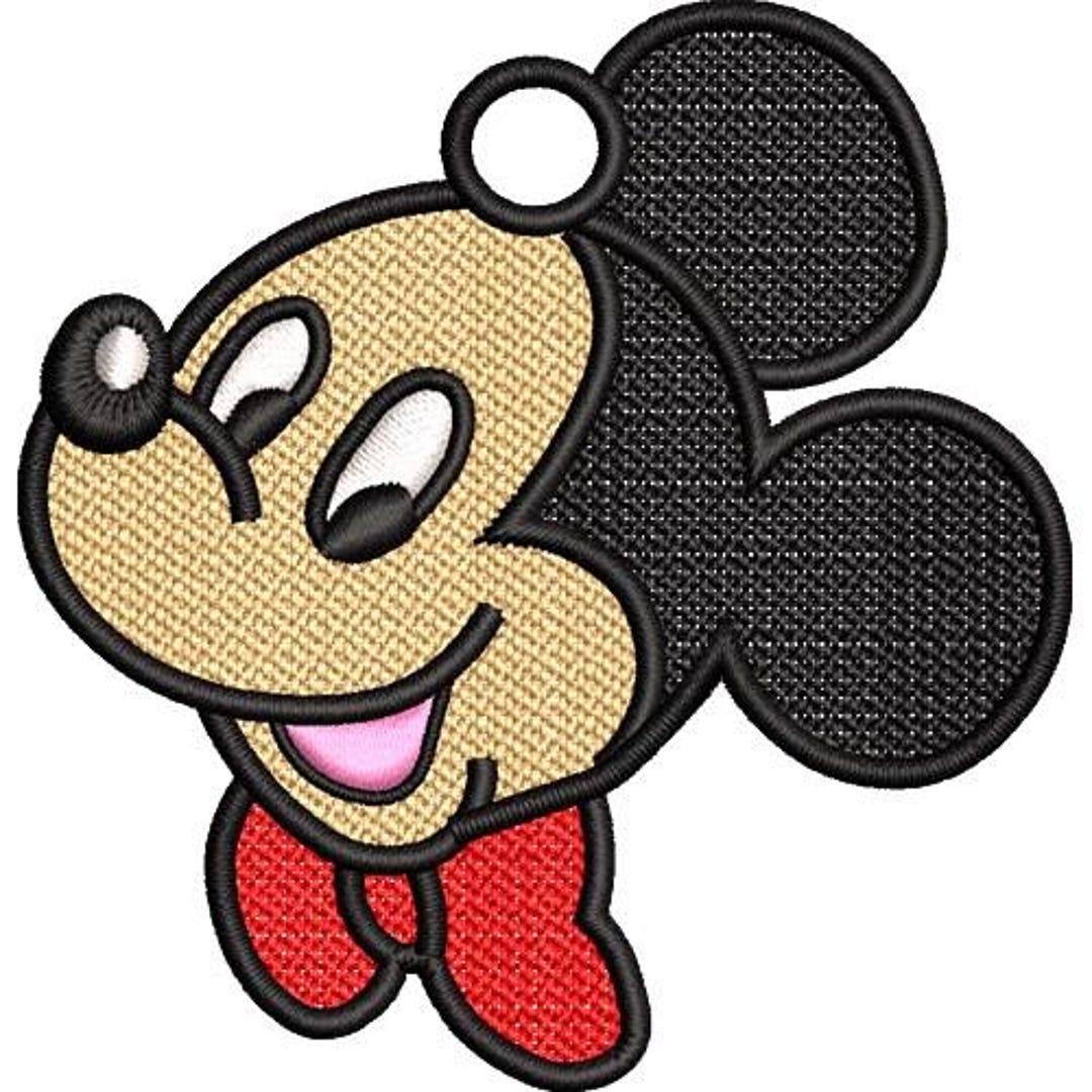 FSL Mickey Mouse Head Machine Embroidery Design 3 Sizes, Disney ...