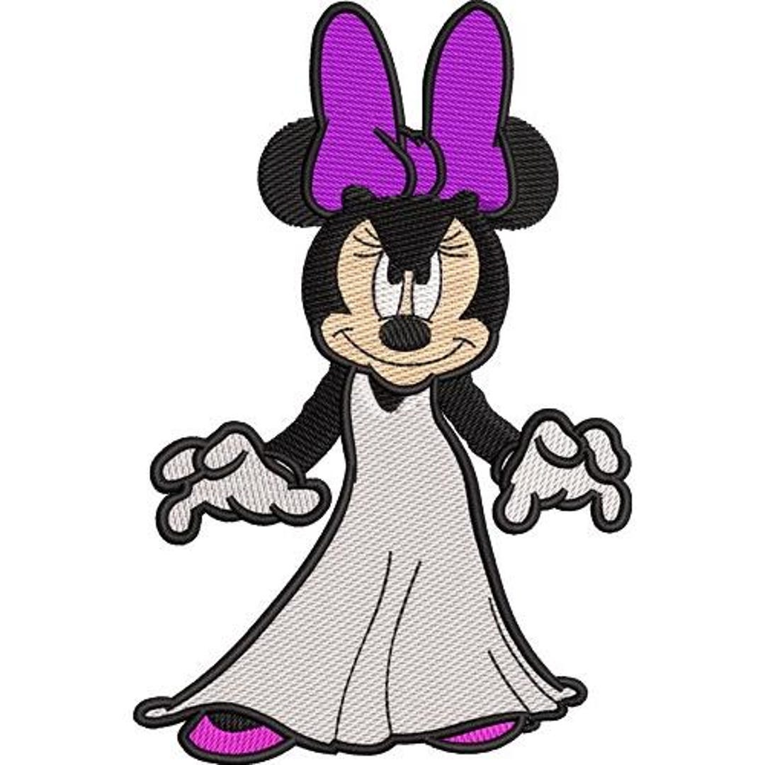 Ghost Minnie Mouse Machine Embroidery Design 2 Sizes, Disney Character ...