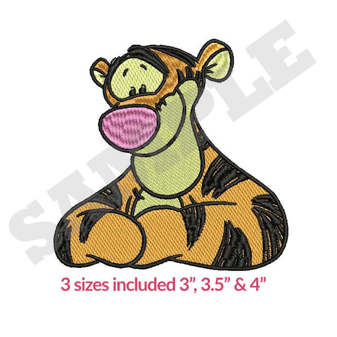 Tigger Machine Embroidery Design - Etsy
