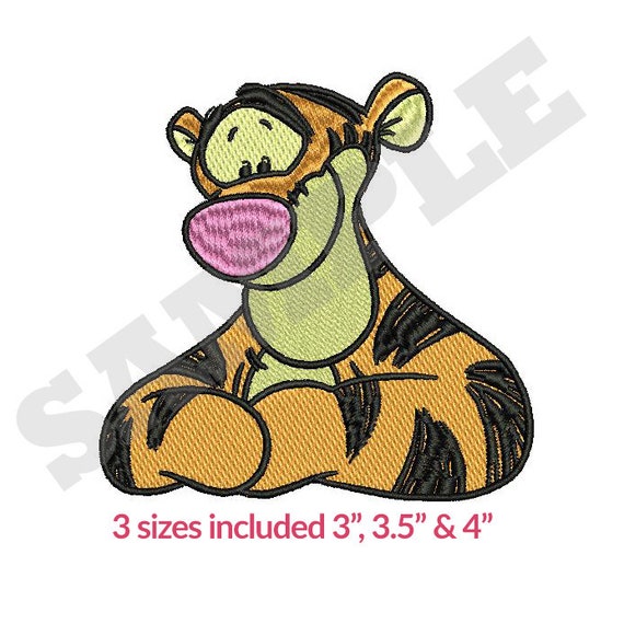 Tigger Machine Embroidery Design - Etsy