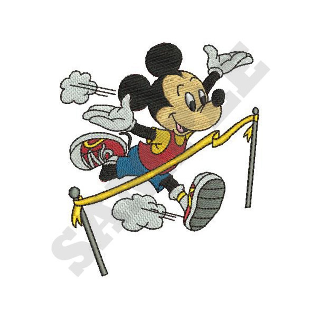 Mickey Mouse Track Machine Embroidery Design - Etsy