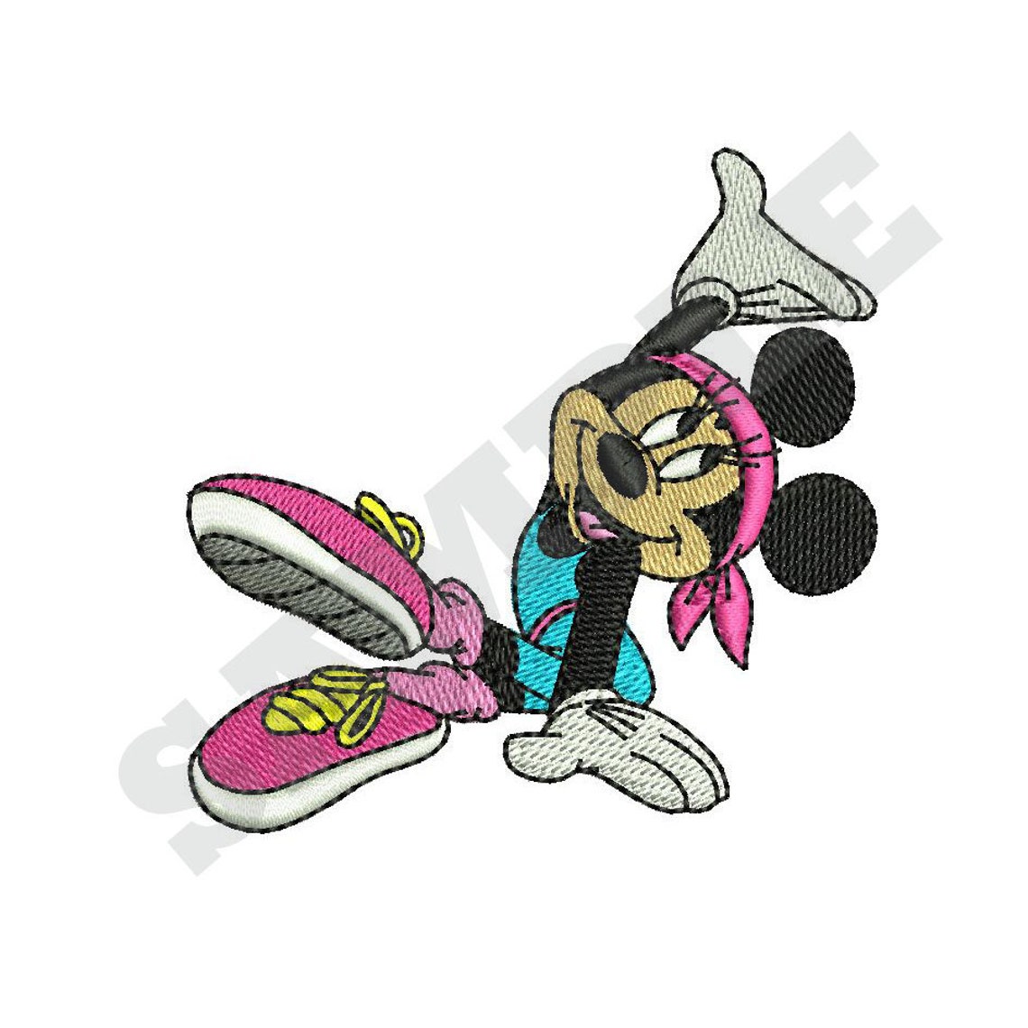 Minnie Mouse Workout Machine Embroidery Design - Etsy