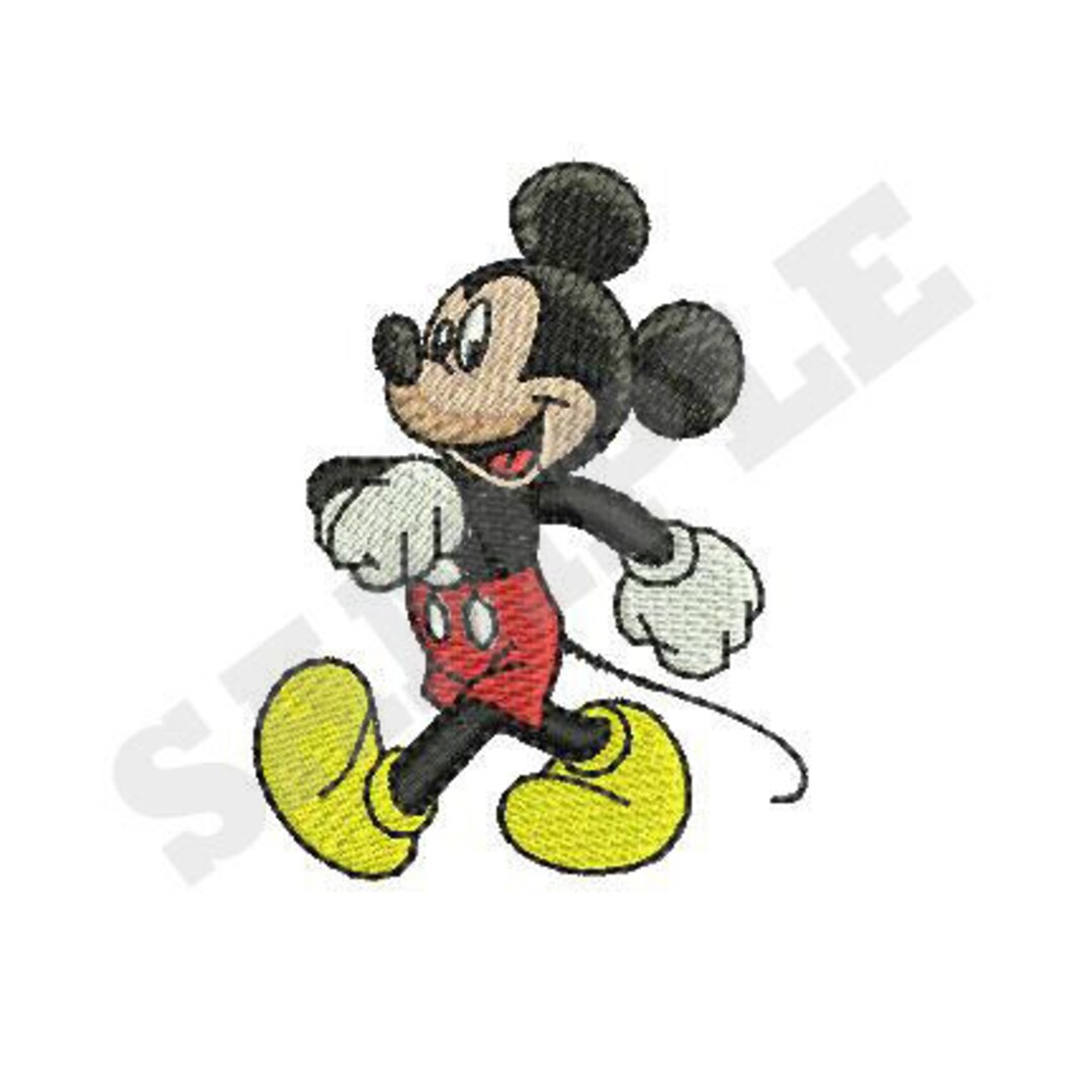 Mickey Mouse Machine Embroidery Design - Etsy