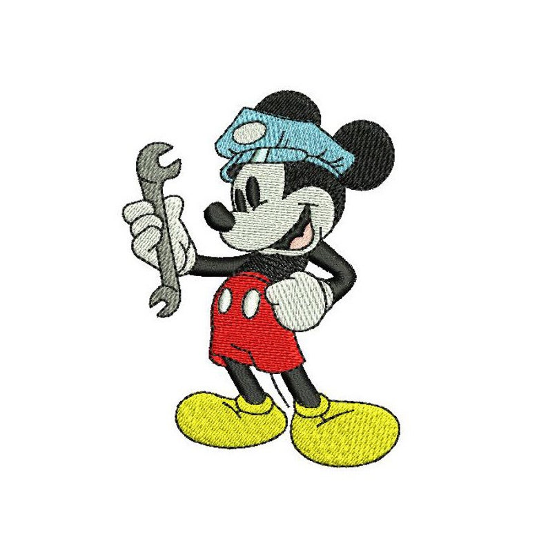 Mickey Mouse Mechanic Machine Embroidery Designs - Etsy