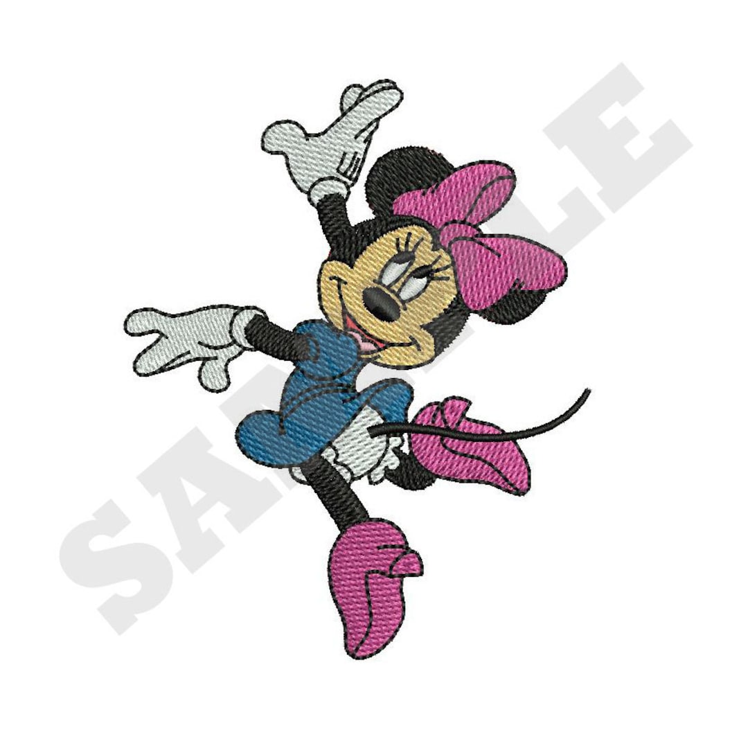 Minnie Mouse Machine Embroidery Design - Etsy