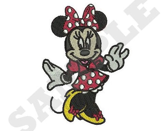 Embroidery Design Minnie Mouse Pes Hus Jef 2 Sizes - Etsy
