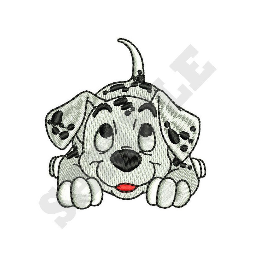 Dalmatian Embroidery Design - Etsy