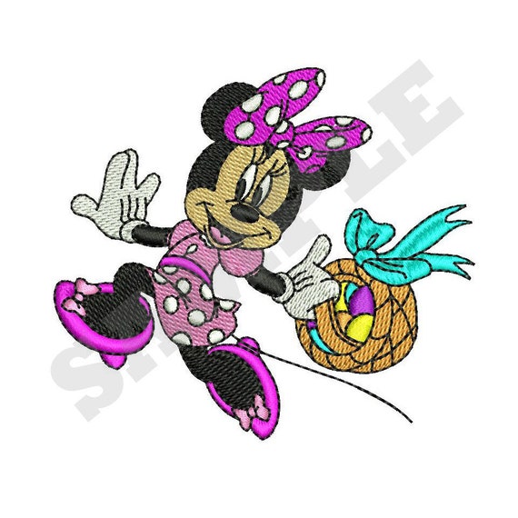 Minnie Mouse Machine Embroidery Design | Etsy