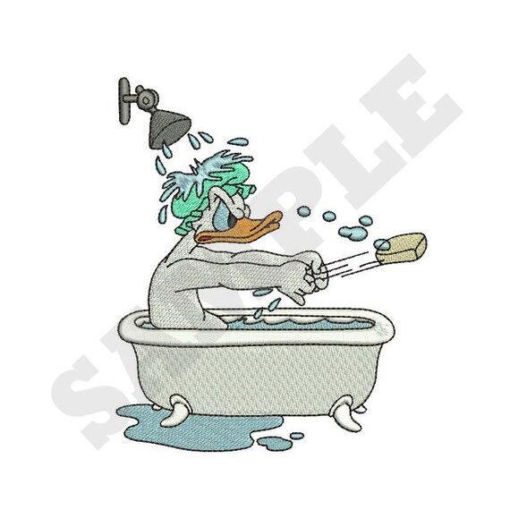 Donald Duck Bath Machine Embroidery Design - Etsy India