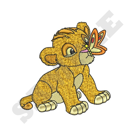 Simba Machine Embroidery Design - Etsy