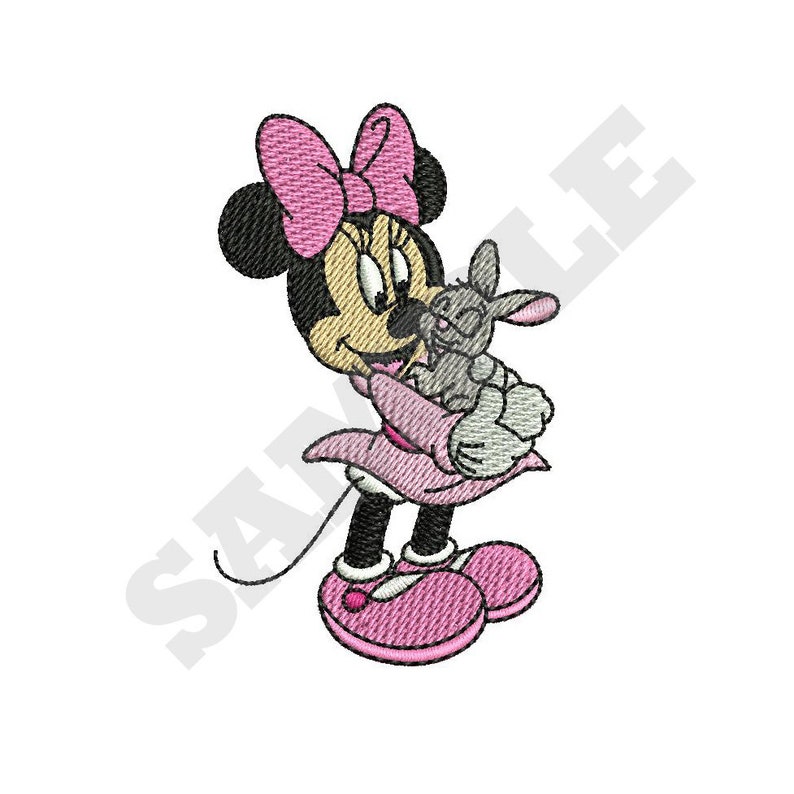 Minnie Mouse Machine Embroidery Design (Instant Download) - Etsy