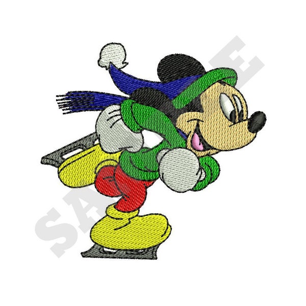Mickey Ice Skating - Etsy