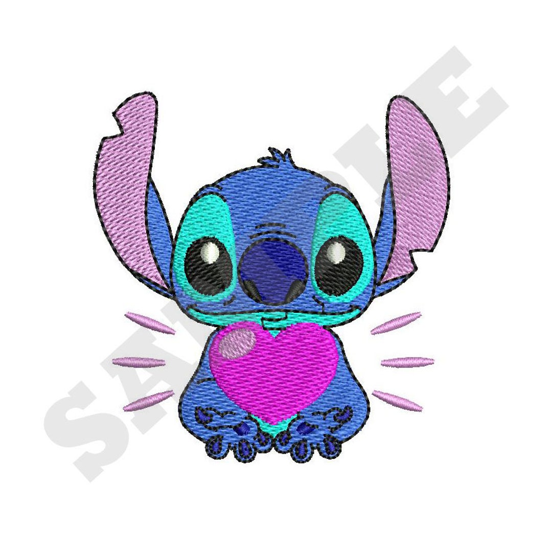 Stitch With Heart Machine Embroidery Design - Etsy