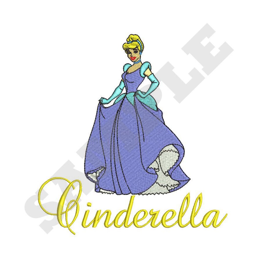 Cinderella Machine Embroidery Design - Etsy