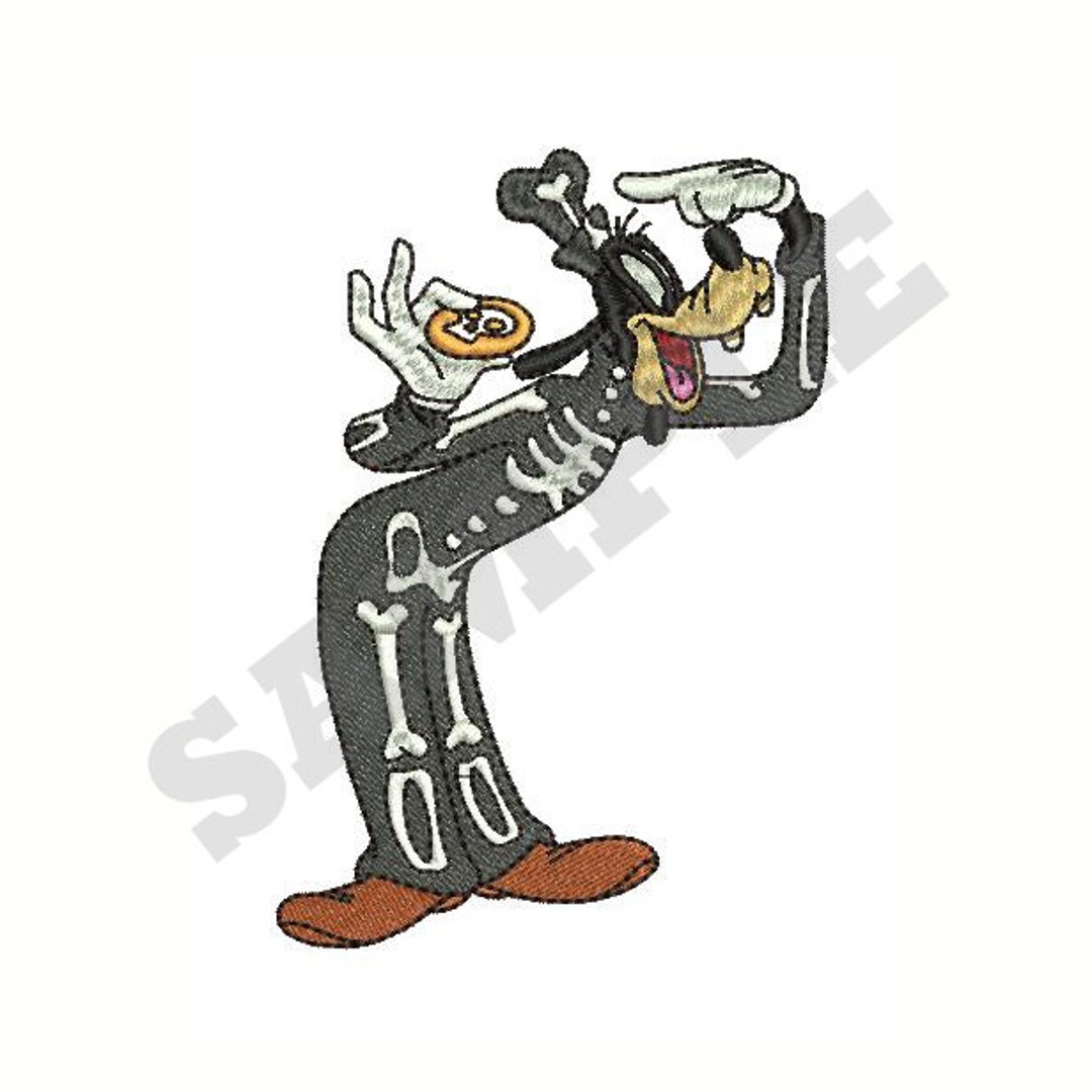 Halloween Goofy Machine Embroidery Design - Etsy