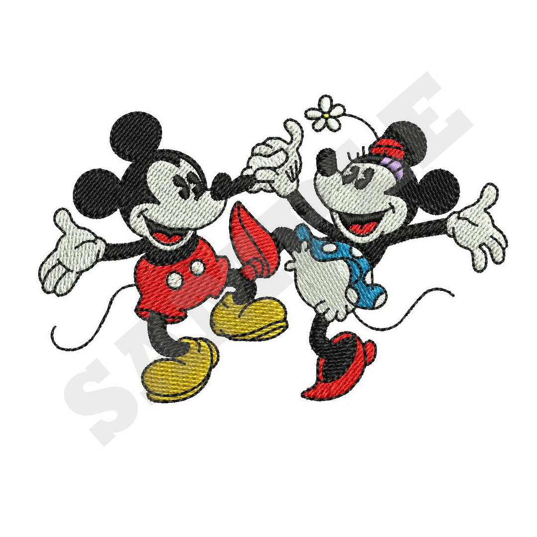Mickey Mouse Machine Embroidery Design - Etsy
