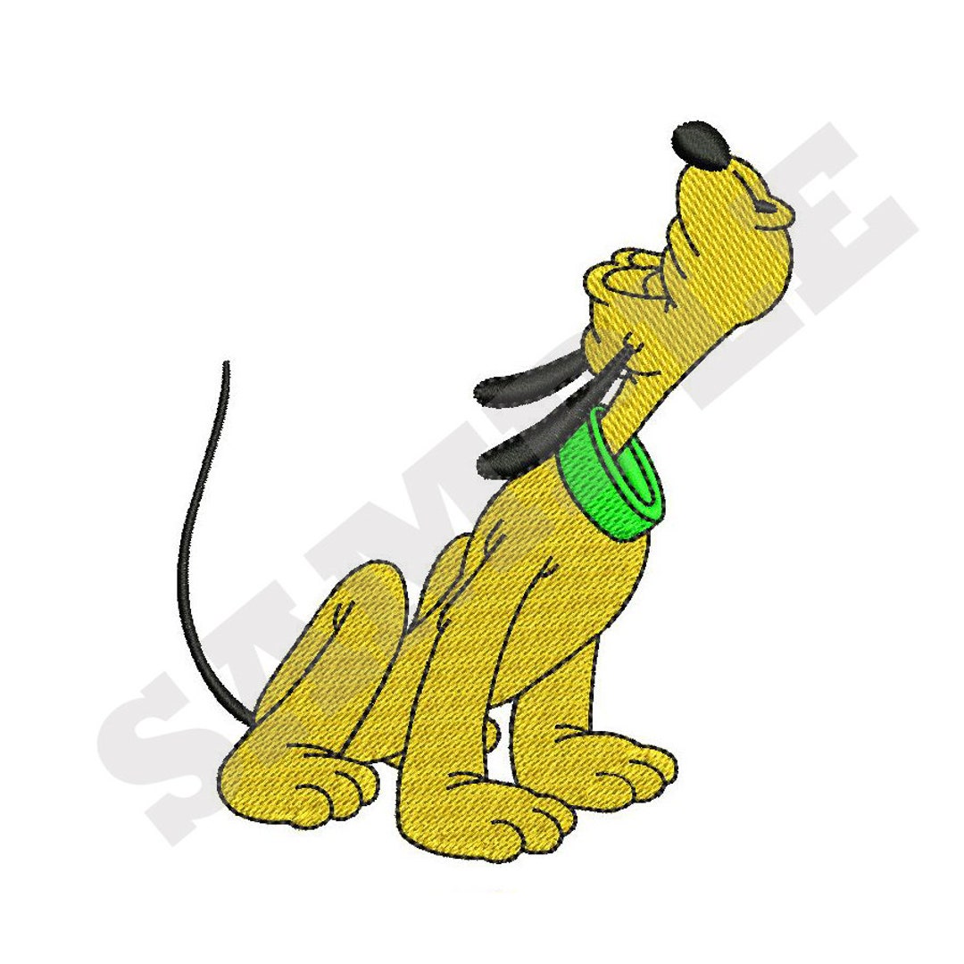 Pluto Howling Machine Embroidery Design - Etsy