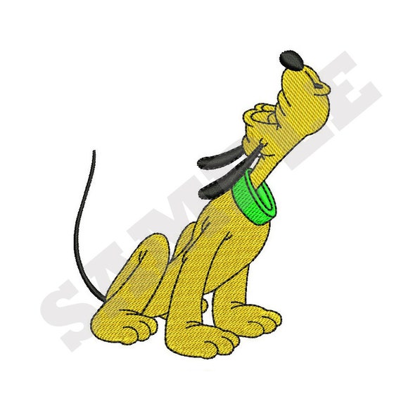 Pluto Howling Machine Embroidery Design - Etsy