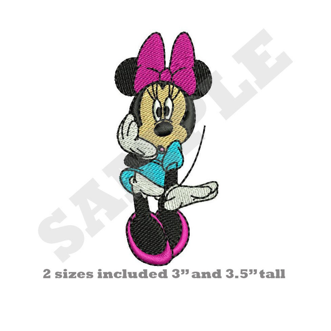 Minnie Mouse Machine Embroidery Design - Etsy