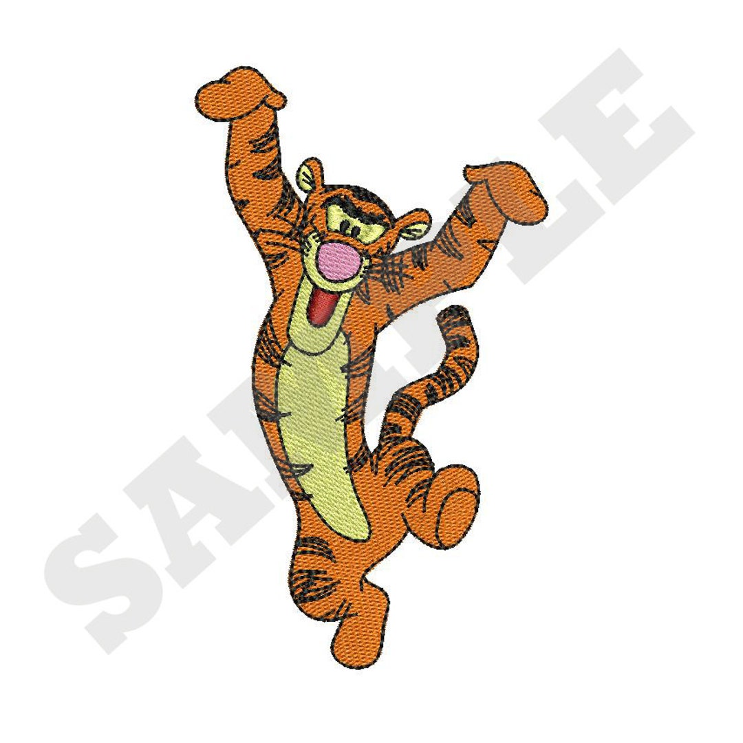 Tigger Machine Embroidery Design - Etsy