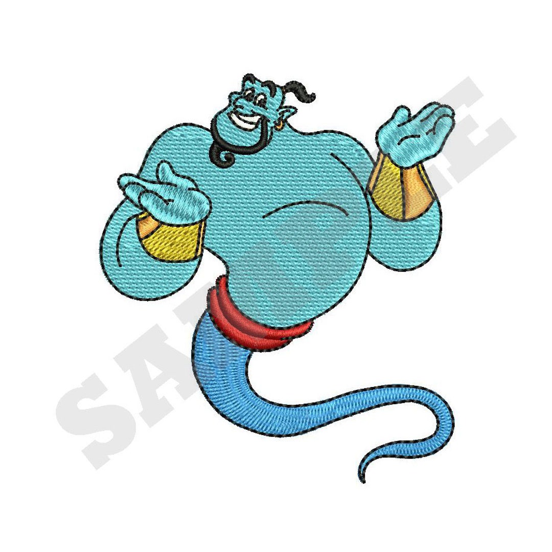 Genie Machine Embroidery Design - Etsy