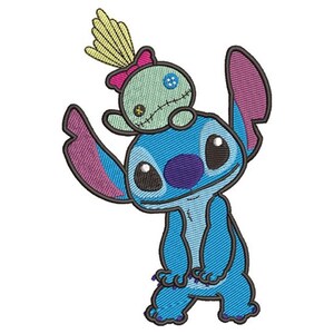 Stitch and Scrump Machine Embroidery Design 4 Sizes, Lilo & Stitch ...