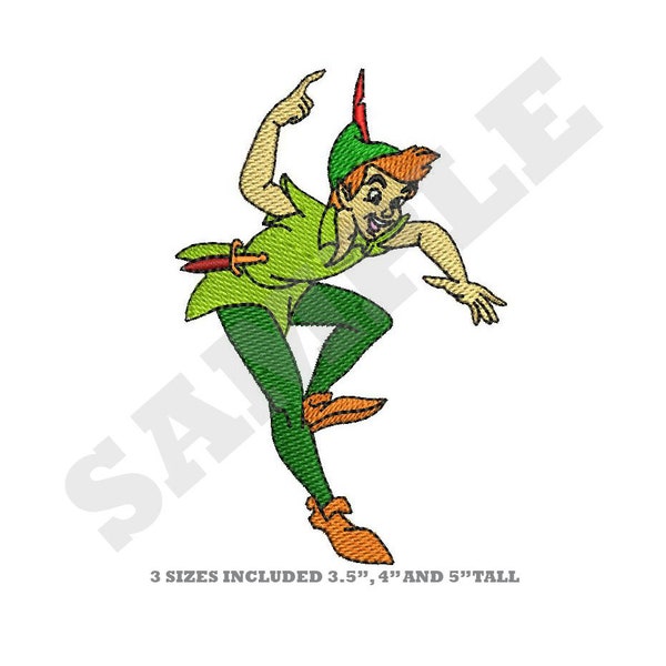 Peter Pan Machine Embroidery Design - Etsy