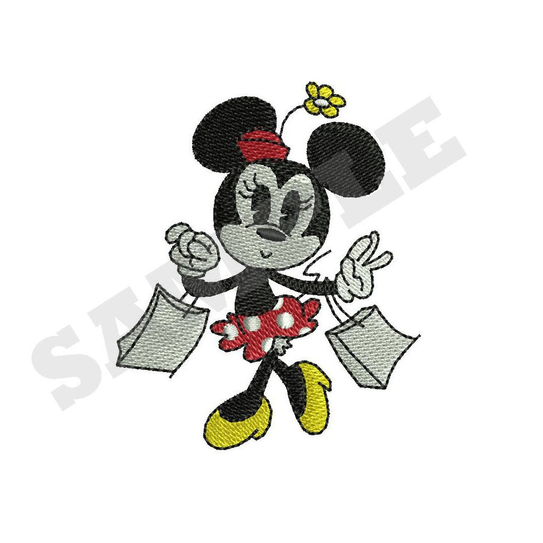Minnie Mouse Machine Embroidery Design - Etsy