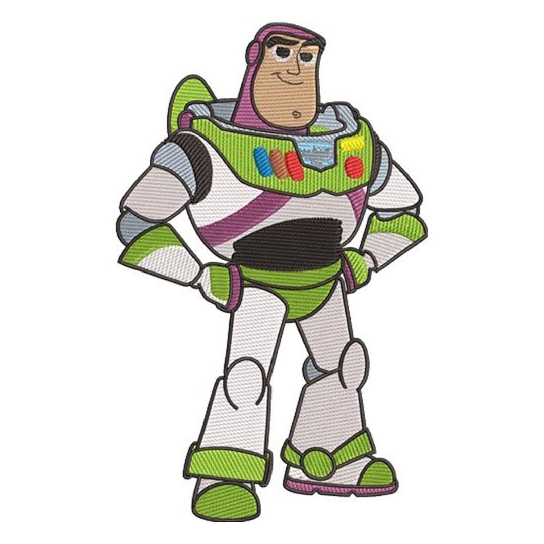 Toy Story's Buzz Lightyear Machine Embroidery Design 4 Sizes, Disney ...