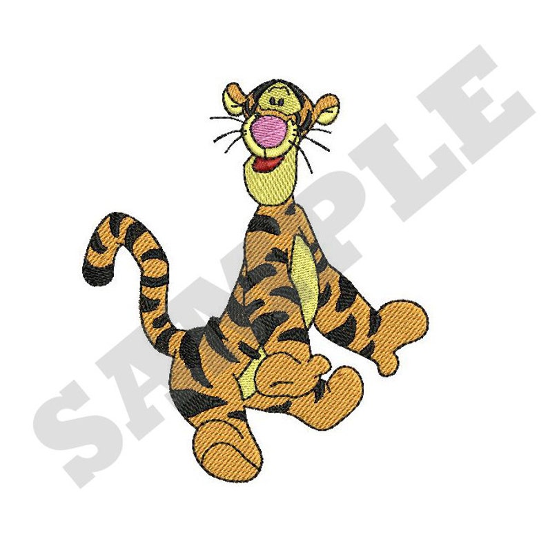 Tigger Machine Embroidery Design - Etsy