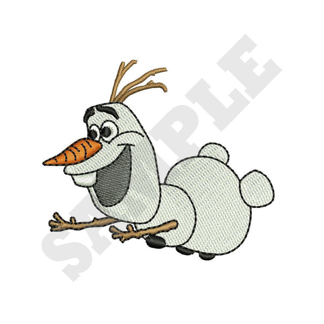 Olaf Machine Embroidery Design - Etsy