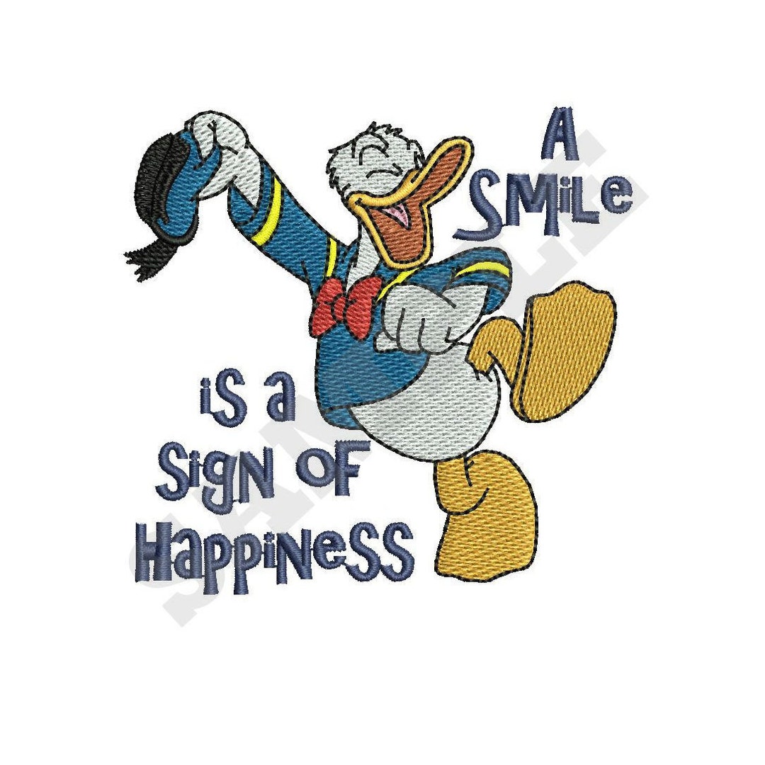 Donald Duck Machine Embroidery Design - Etsy